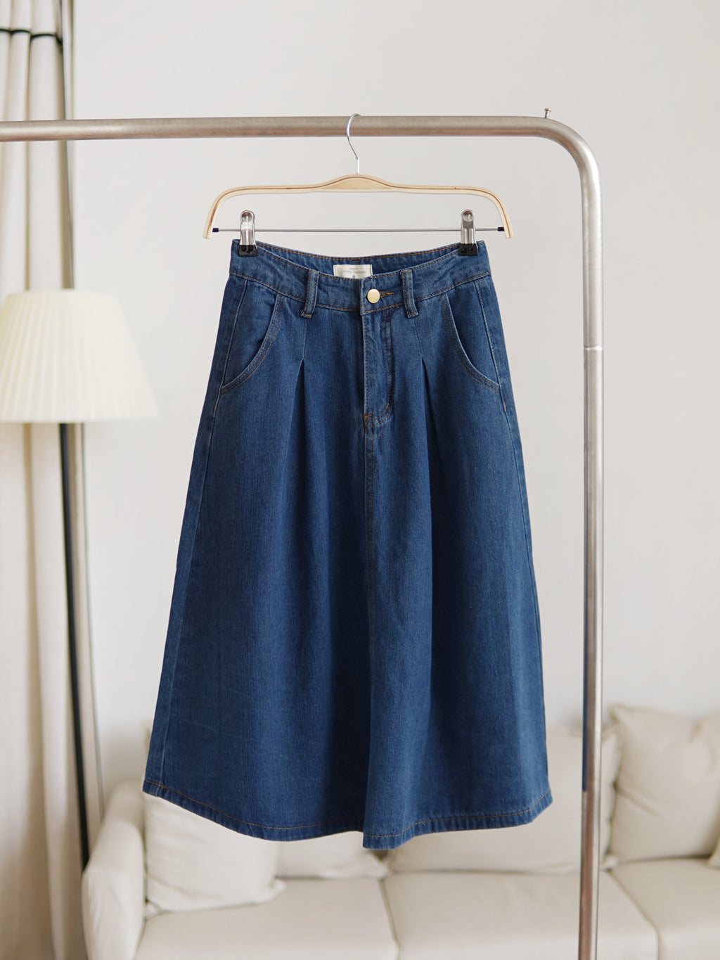 Harper Denim Flared Skirt – LovelyMadness Clothing Malaysia